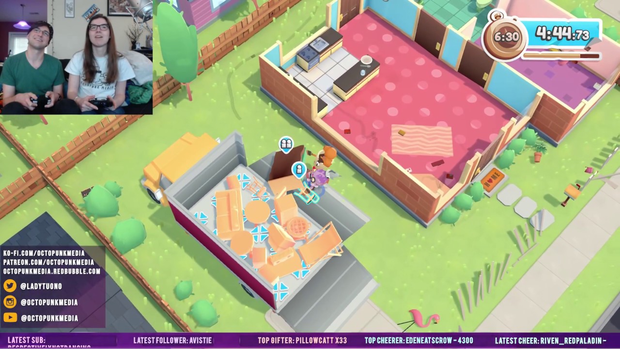 OVERCOOKED WITH FURNITURE | Let's Play Moving Out! - YouTube