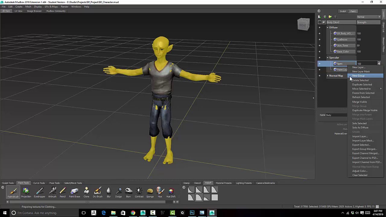 Character Modeling Part 33: Extracting maps from mudbox - YouTube