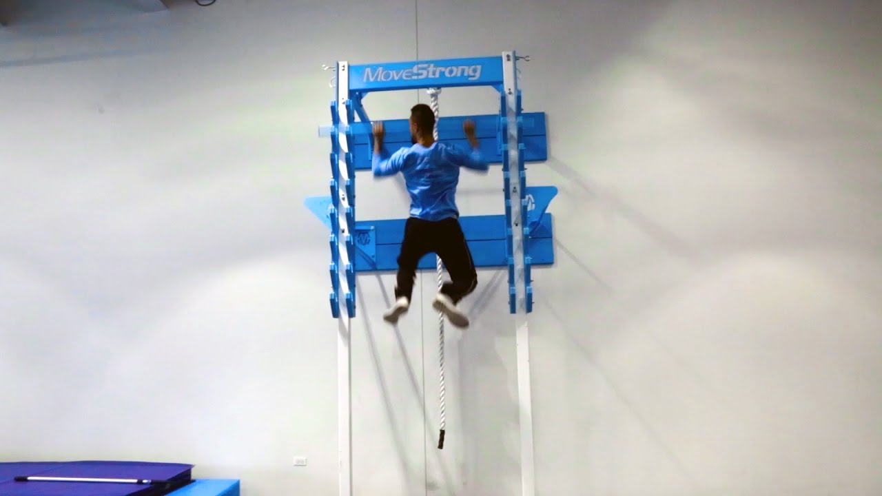 MoveStrong Salmon Ladder for Ninja Warrior Training - YouTube