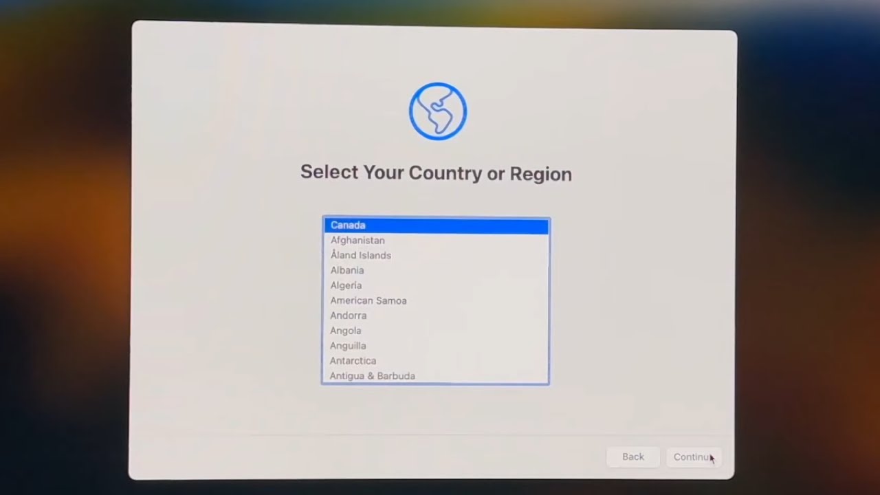 Select Your Country or Region iMac M3 Setup - YouTube