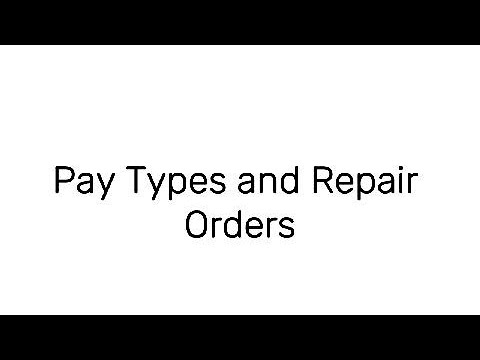 Types of Automotive Pay and Repair order information - YouTube