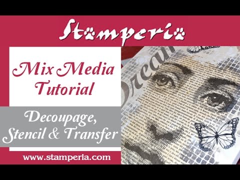 How to create an amazing Mix Media - MIXED MEDIA - Creativity in 2 ...