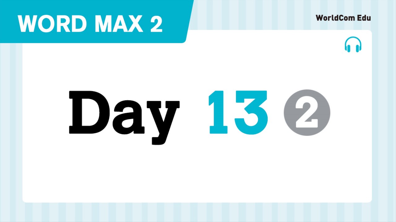 02 Word Max Day13 2 - YouTube