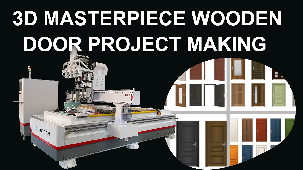 High speed 3d Masterpiece Wooden Door Project Making by JNM1325 Multi ...