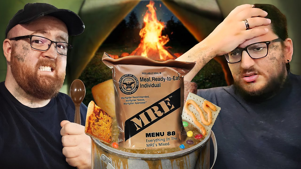 Outdoor Survival MRE Camping Taste Test (GONE WRONG) - YouTube