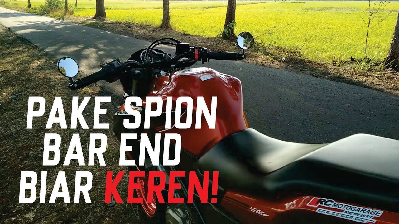 Spion Bar End terpasang di Stang Rzr New Vixion Advance - YouTube