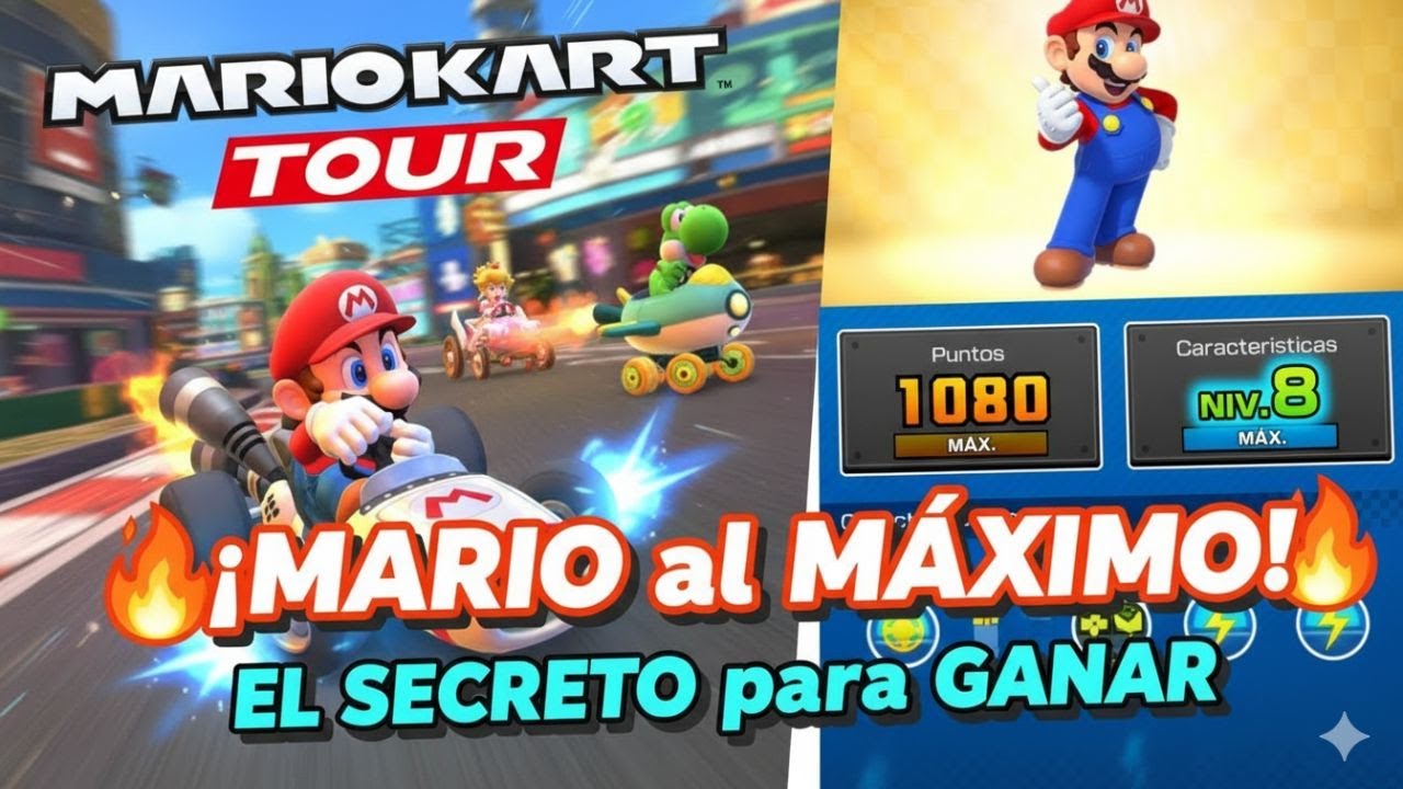 ¡IMPARABLE! Mario Kart Tour: MARIO NIVEL 8 Máximo - YouTube