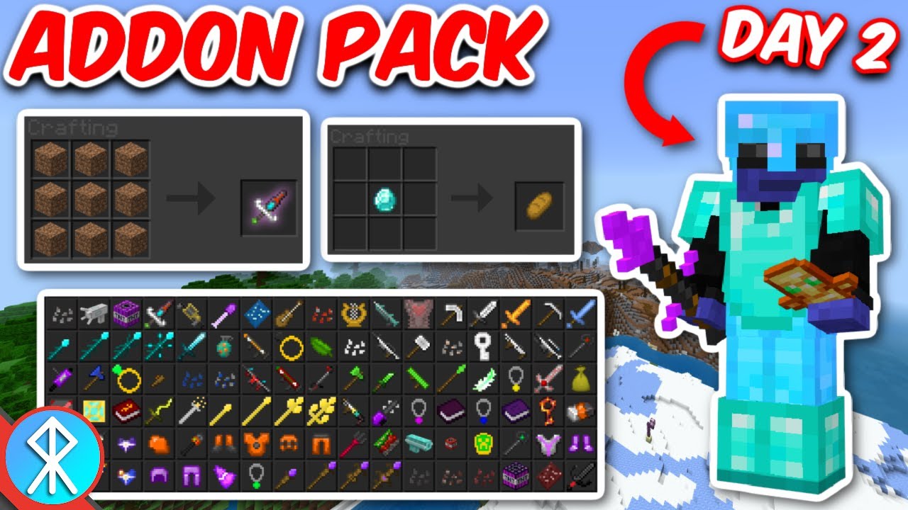 RANDOM RECIPES Addon Pack | Bedrock/MCPE/Xbox Minecraft - YouTube