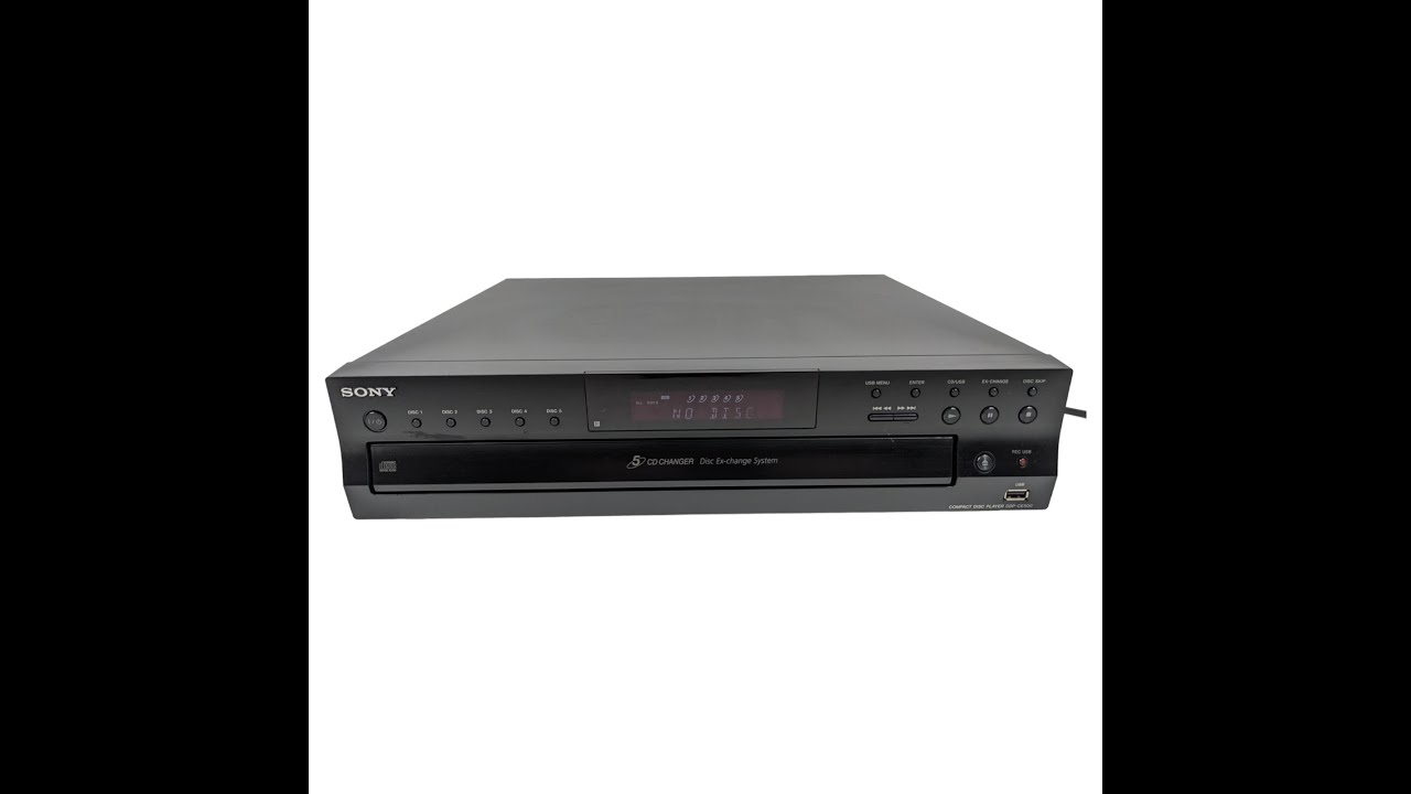 Sony CDP-CE500 5 Compact Disc CD Changer Player USB Recorder - YouTube