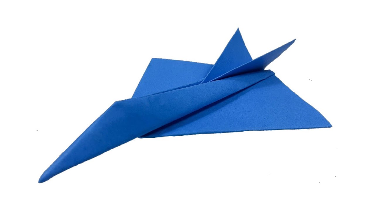 Origami Jet Fighter AirPlane - Diamonback Jet - YouTube