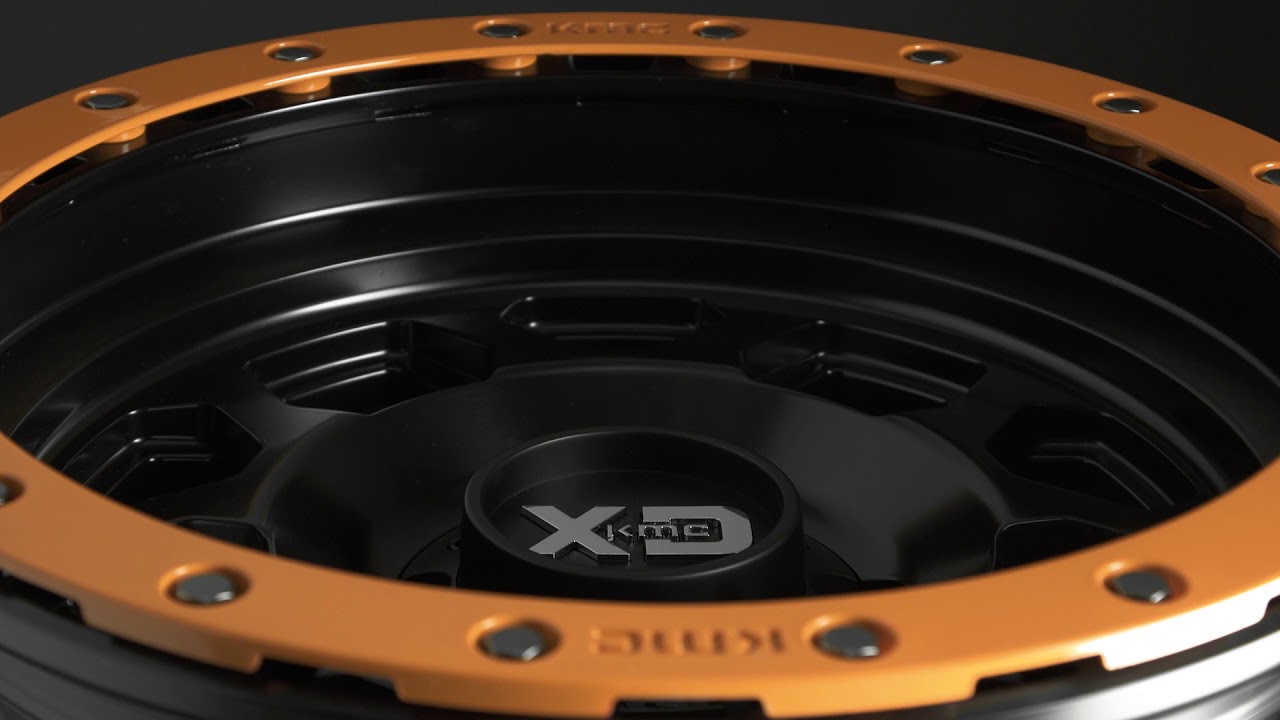 XD132 Satin Black Orange Beadlock - YouTube