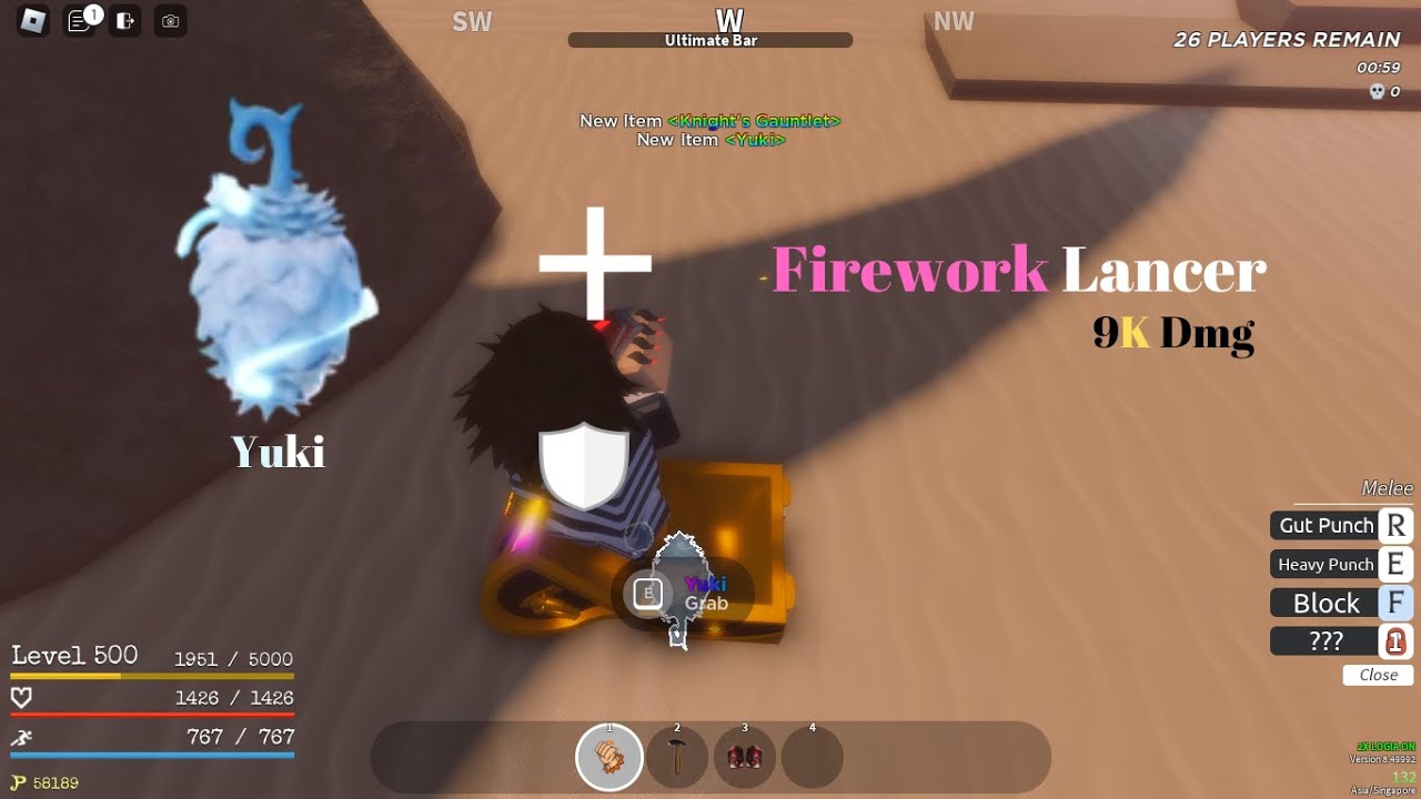[GPO] Yuki + Firework lancer on top!☃ - YouTube