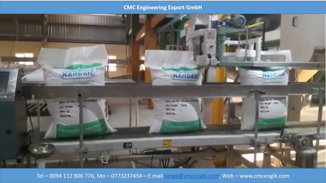 Ranga CMC Bulk packing machine - YouTube