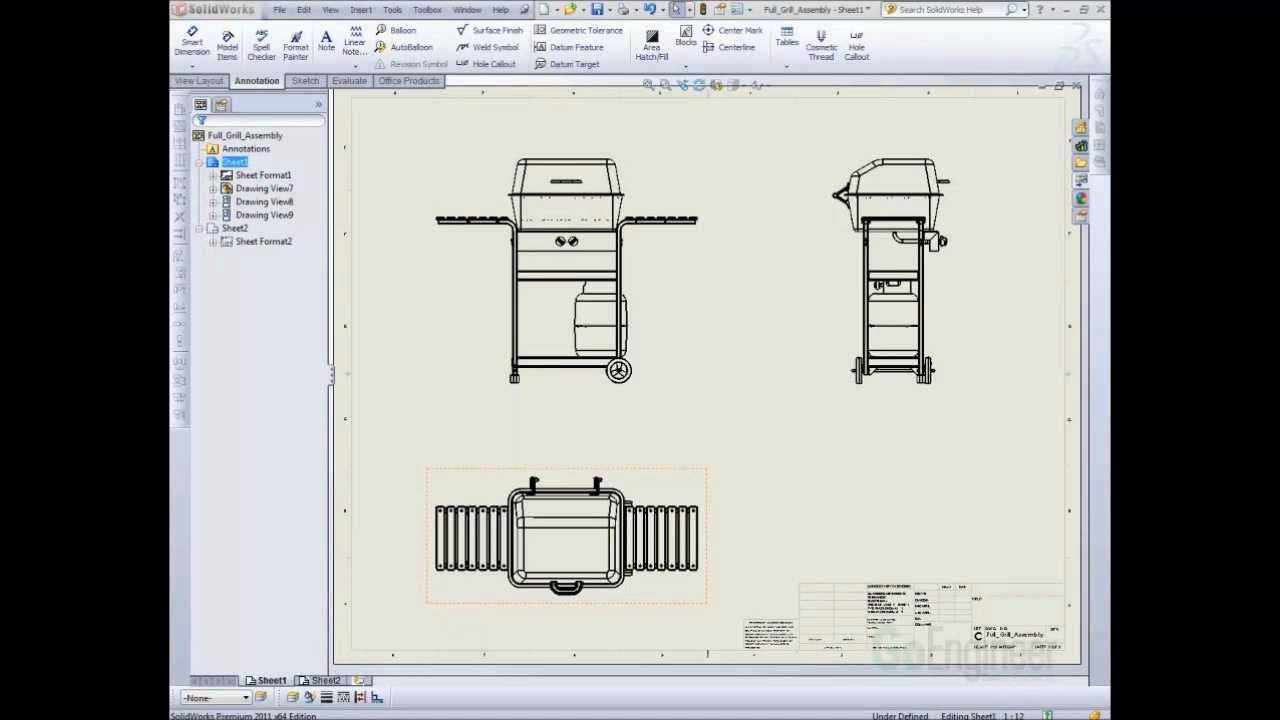 SOLIDWORKS 2012 - New Bill of Materials (BOMs) Functionality - YouTube
