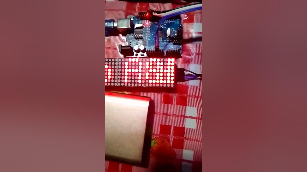 Text Scrolling By Max 7219 Dot Matrix Display Arduinosoftware Arduino Arduinorobot 