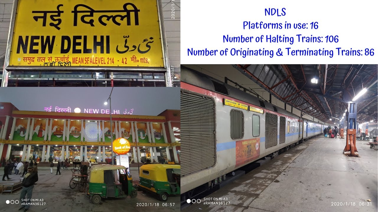 New Delhi Railway Station Tour | NDLS | 2020 🚈 | ਨਵੀਂ ਦਿੱਲੀ | نئی دِلّی ...