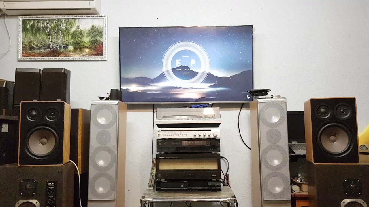 Canton gle 60 & pre amp Optonica sm 5100 + amp Luxman m 383 Test - YouTube