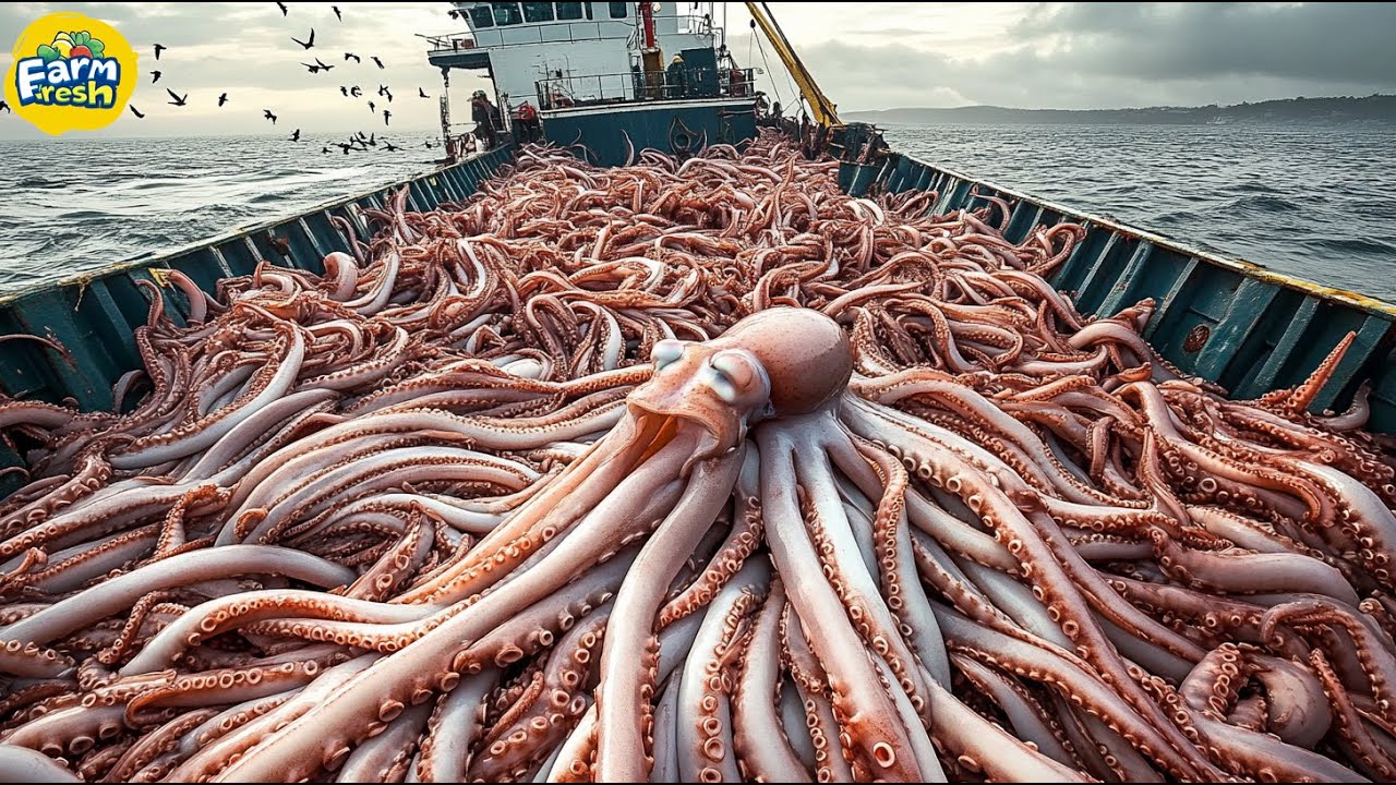 Fishermen Catch Millions Of Tons Of Squid, Lobster And Tuna On The High ...
