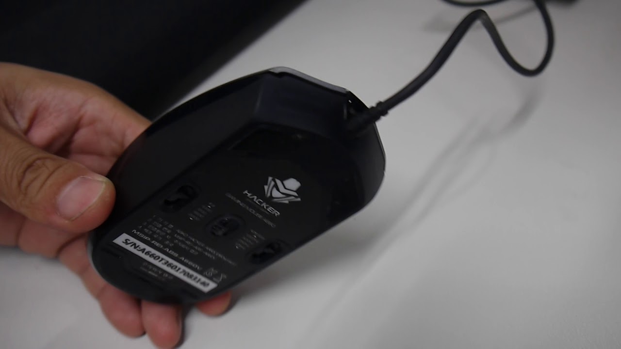 ABKO HACKER A660 3360 하이엔드 게이밍 마우스 (티타늄) 외형 - YouTube