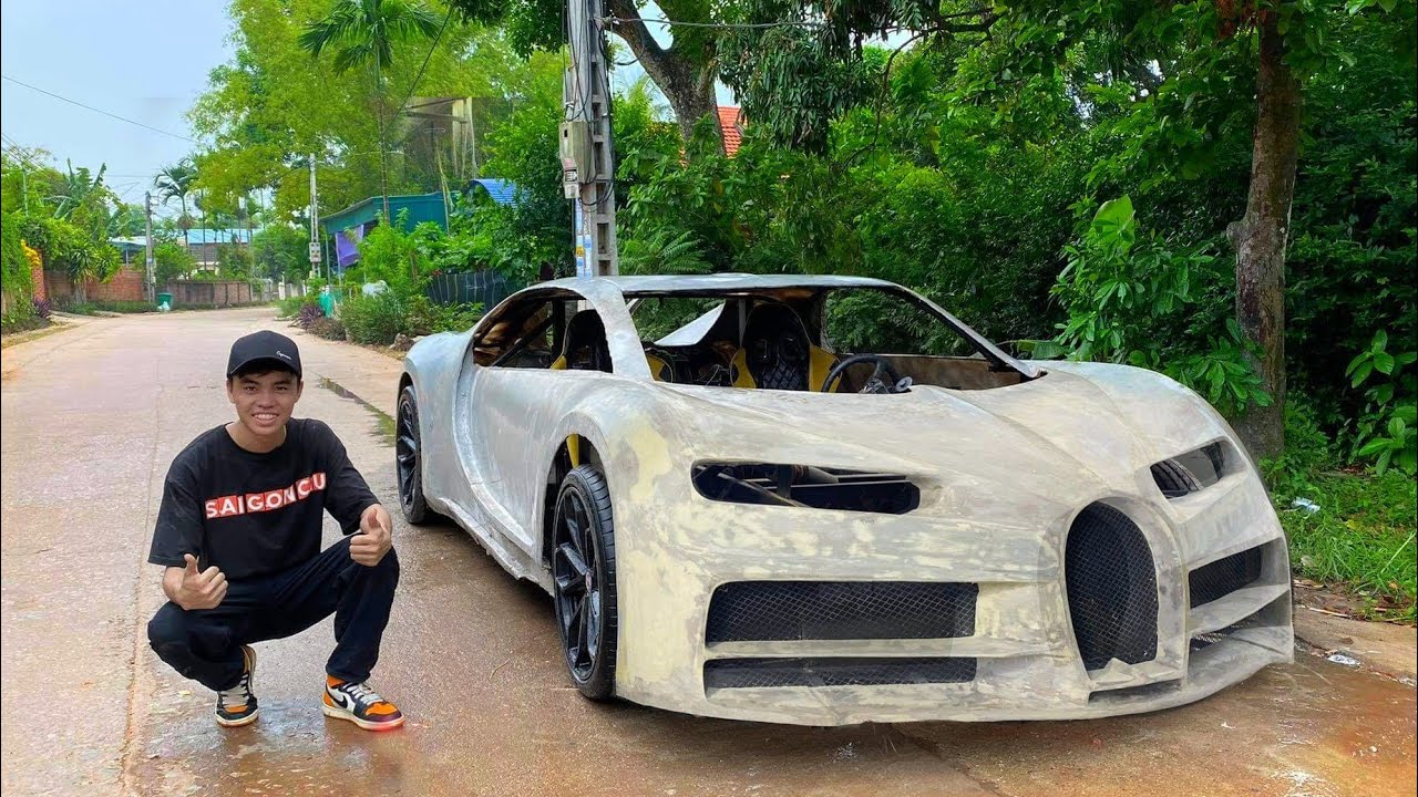 Bugatti Homemade completes the spoiler and grille | I built a bugatti ...