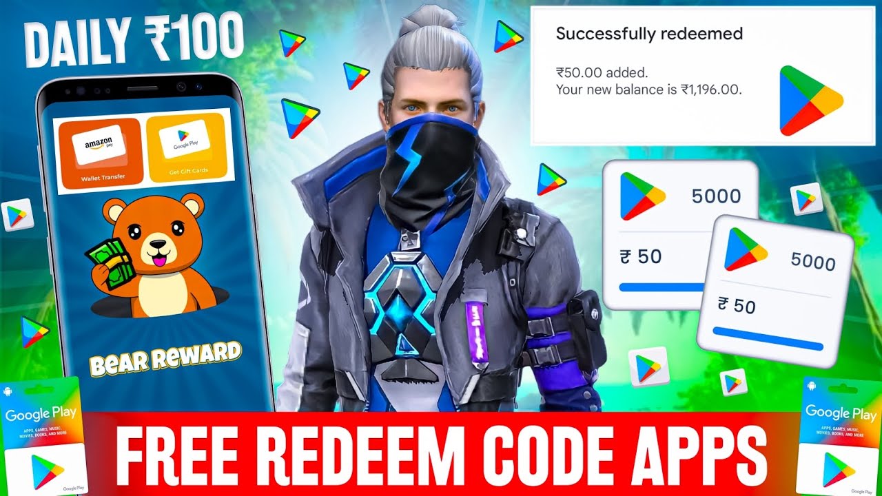 Tap Unlimited ₹100 Free Redeem Code App | Google Play Redeem Code App ...