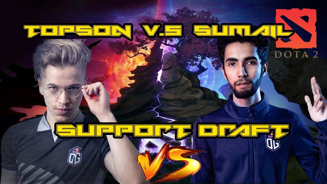 DOTA 2 : TOPSON(Venomancer) vs SUMAIL(Earthshhaker) | Support Draft ...