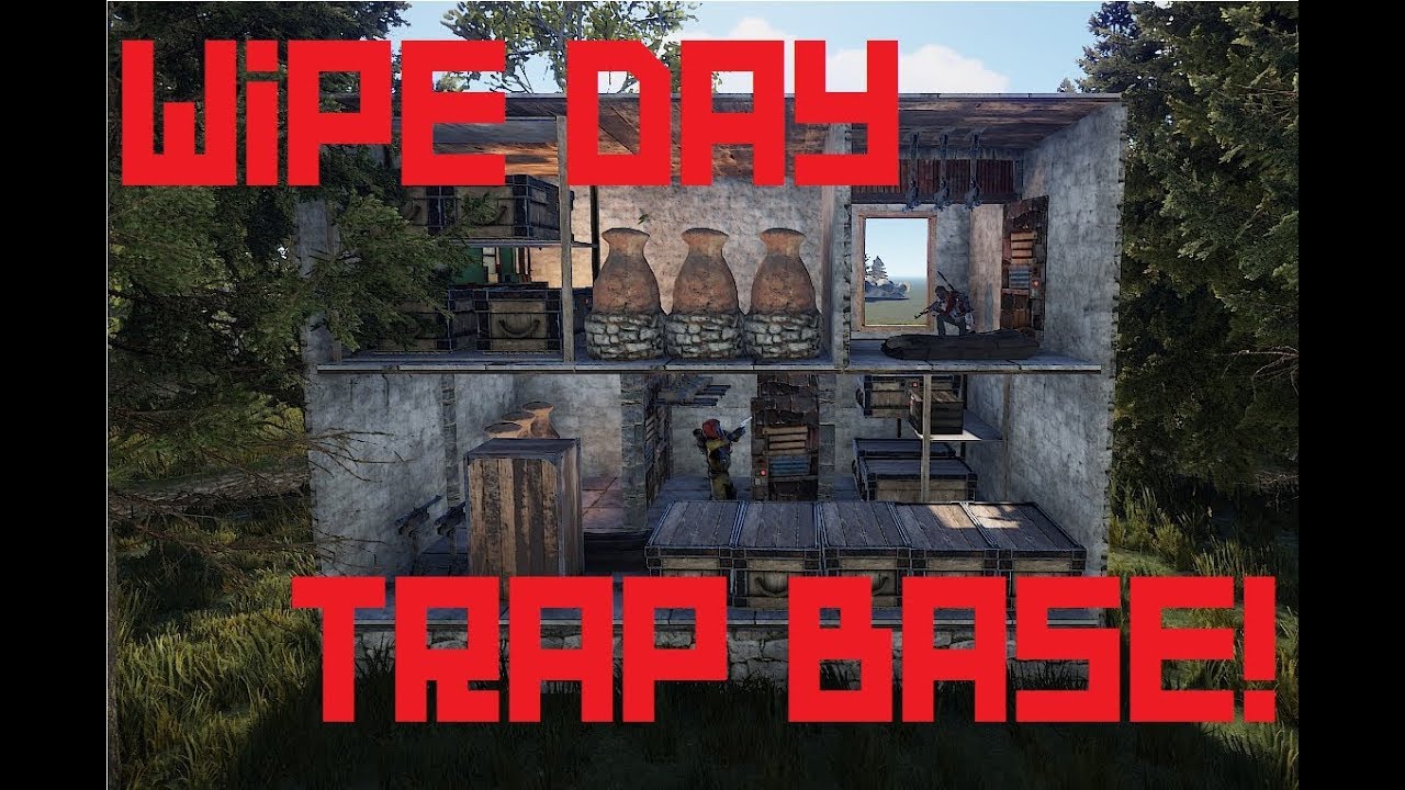 Rust Trap Base on Wipe Day is INSANE (Usually...) - YouTube