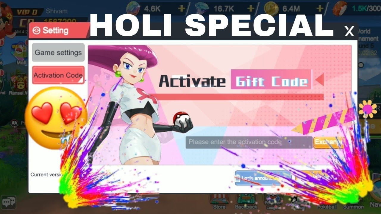 2nd Holi Special New Redeem Code | Pokeverse World Gift Code | Monster ...