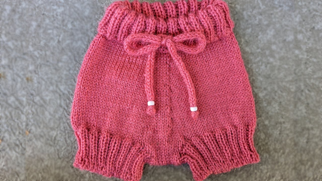 Knit Baby Diaper Cover Tutorial - YouTube