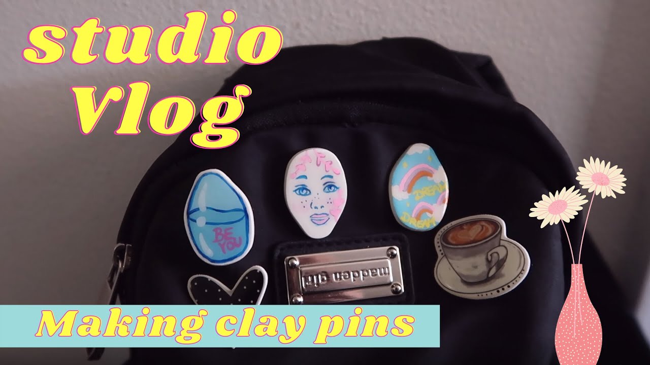 Making Clay Pins | Studio Vlog | 2021 LifebyCamilla - YouTube
