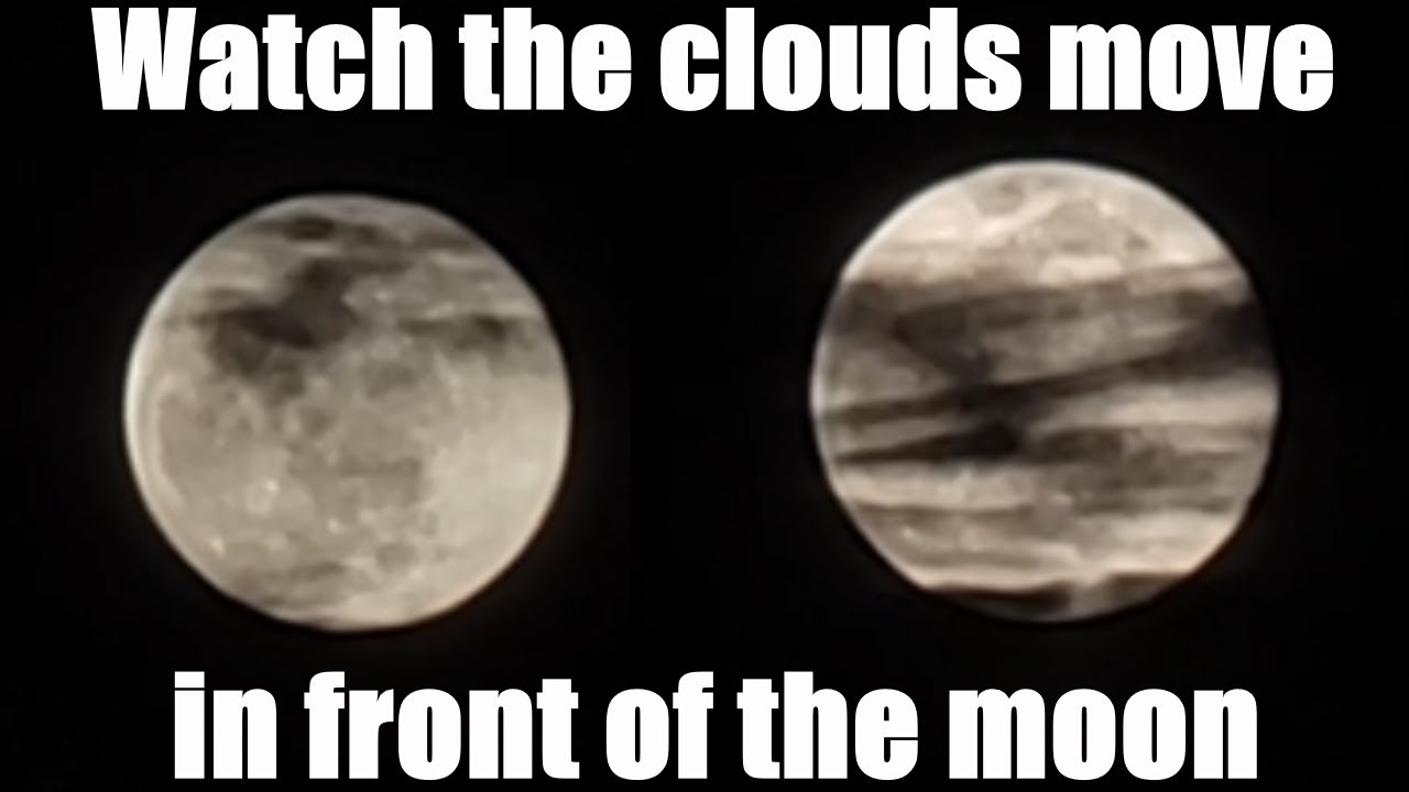 CREEPY FULL MOON ZOOM 30x & 100x - January 25, 2024 - YouTube