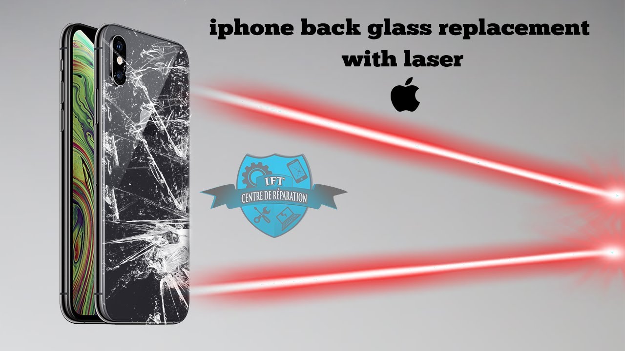 IPHONE X BACK GLASS WITH LASER MACHINE - YouTube