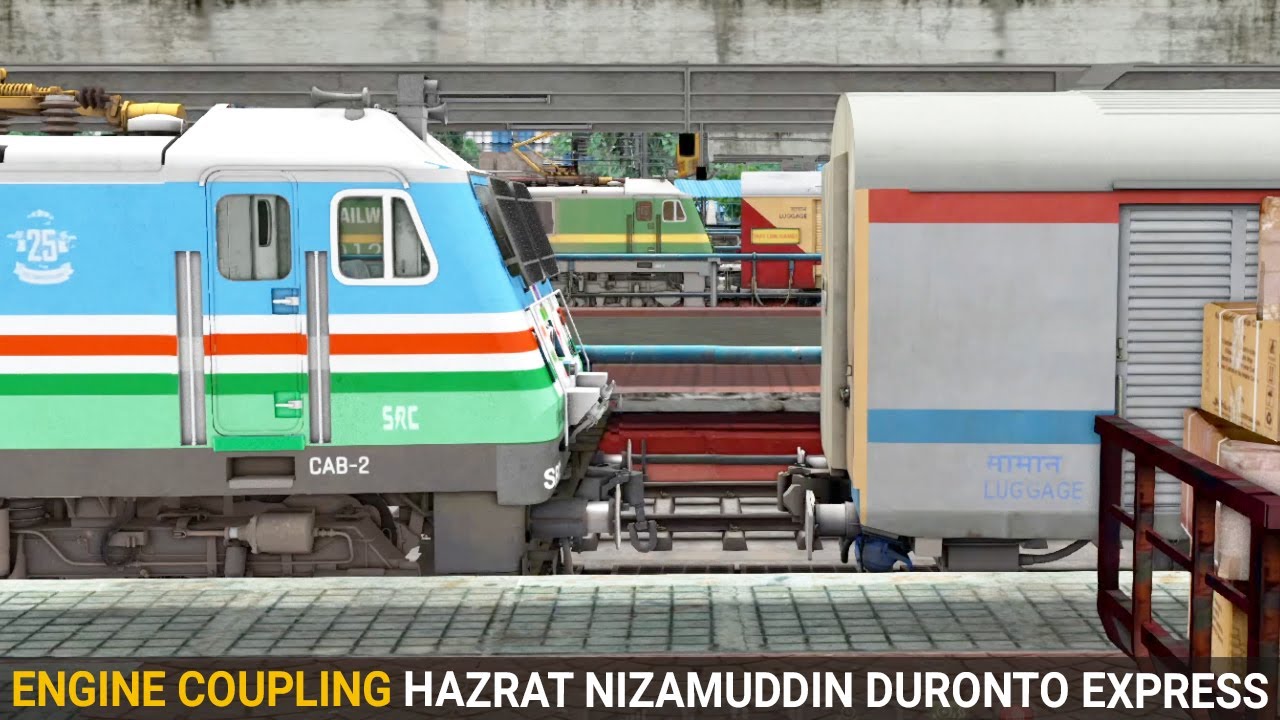 Engine Coupling on 12285 Hazrat Nizamuddin Duronto Express | Indian ...