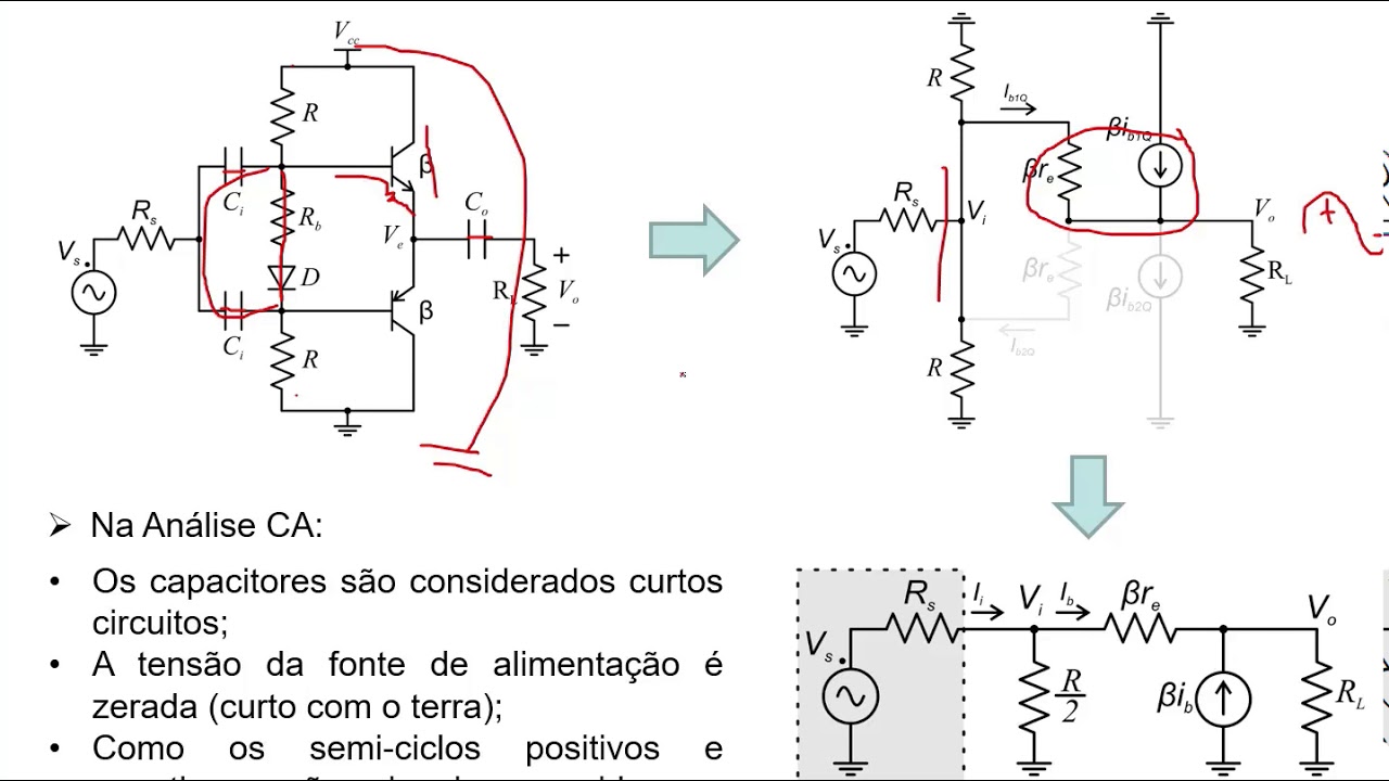 Eletrônica II - Aula 7 - Push Pull AB - Parte 2 - YouTube