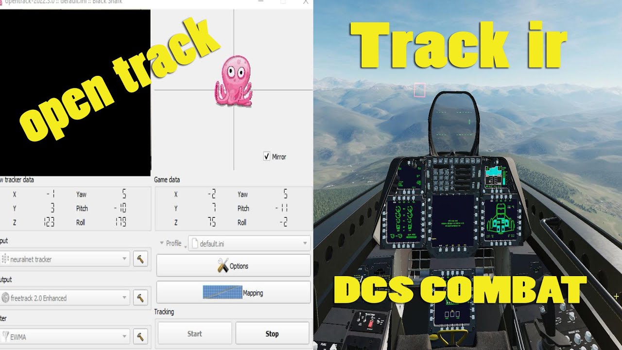 tutorial ir track web cam e Dcs Combat - YouTube