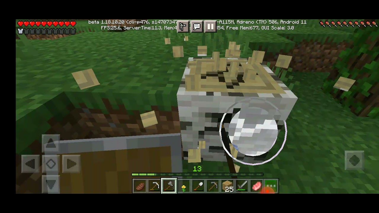 minecraft survival gameplay day 2 gathering resources - YouTube