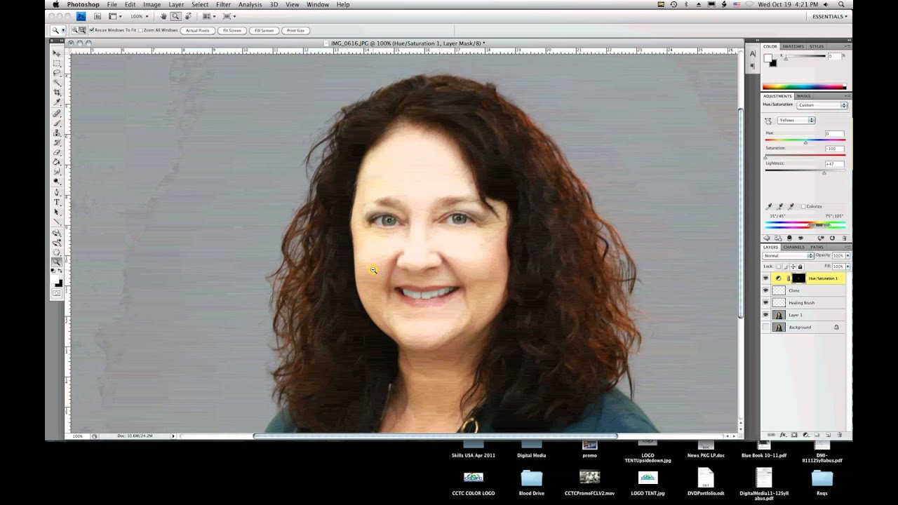 Portrait Touch Up Photoshop Tutorial - YouTube