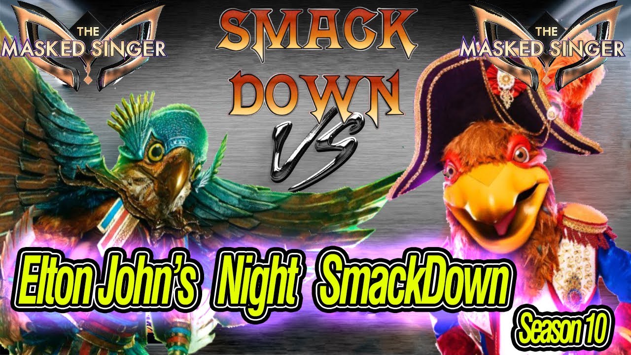 Smackdown between Royal Hen and Hawk on Elton John's Night - Masked ...
