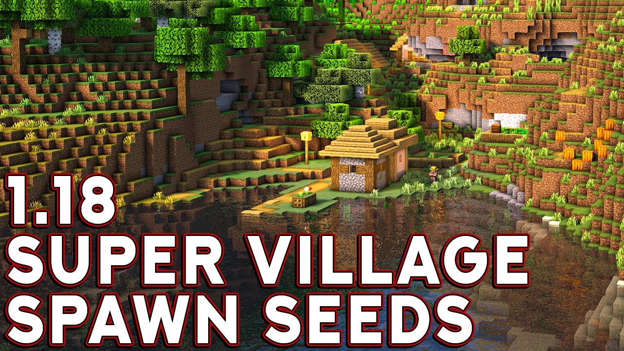 Minecraft 1.18 Super Village Spawn Seeds - YouTube
