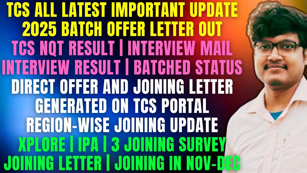 TCS ALL LATEST IMP UPDATES, NQT RESULT, INTERVIEW MAIL, OFFER LETTER ...