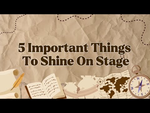 5 Important Things to Shine on Stage | Intan Ayu Rizky Wardah ...