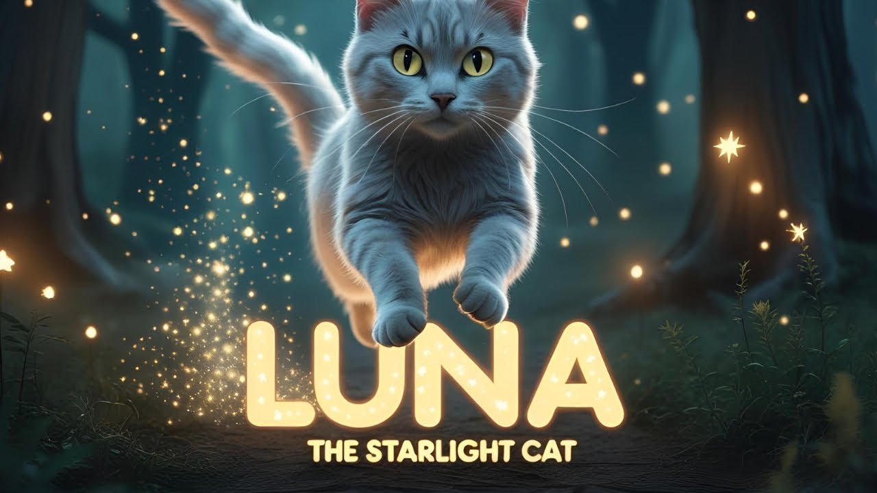 Luna the Starlight Cat | A Bedtime Story - YouTube