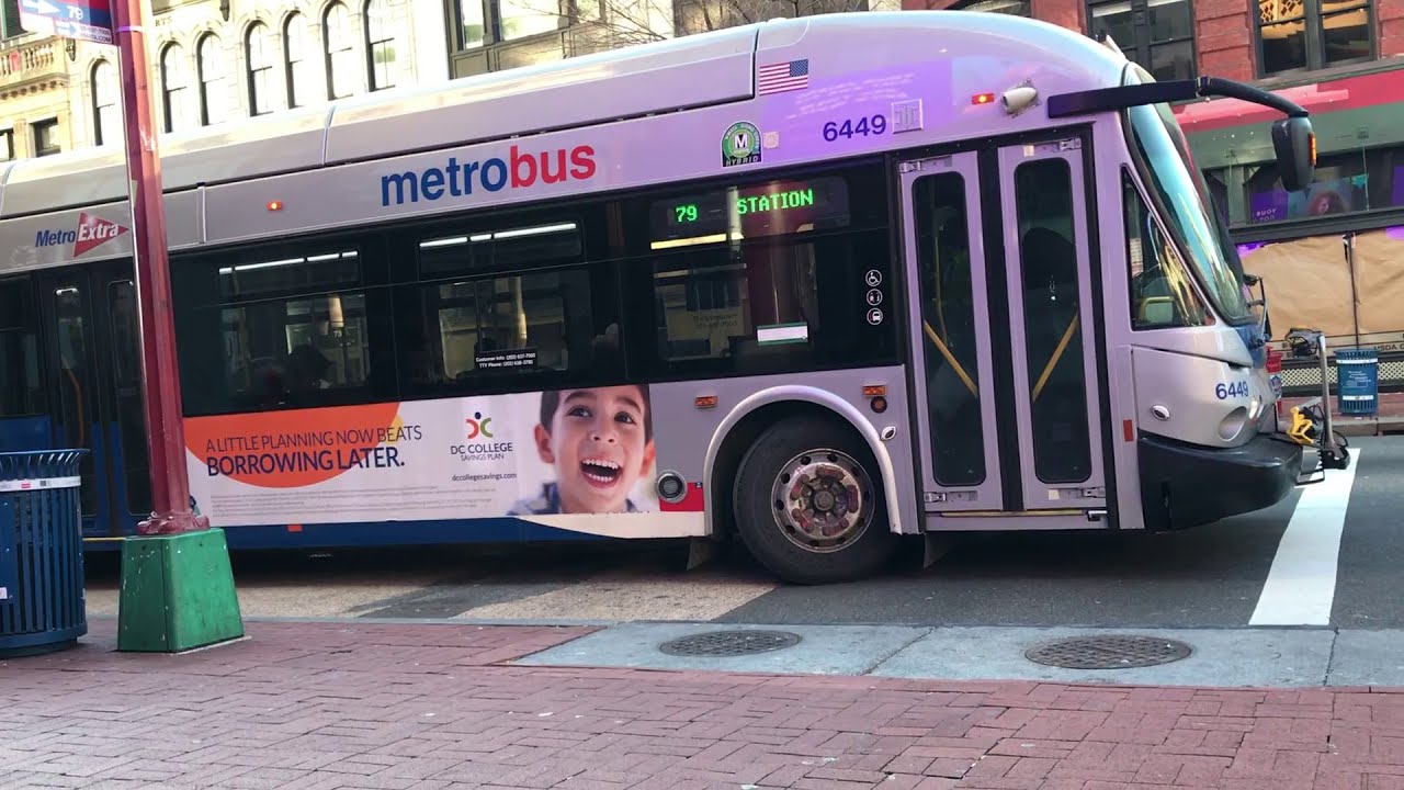 WMATA Metrobus New Flyer Xcelsior XDE60 5476 Extended bus on Route 70 ...