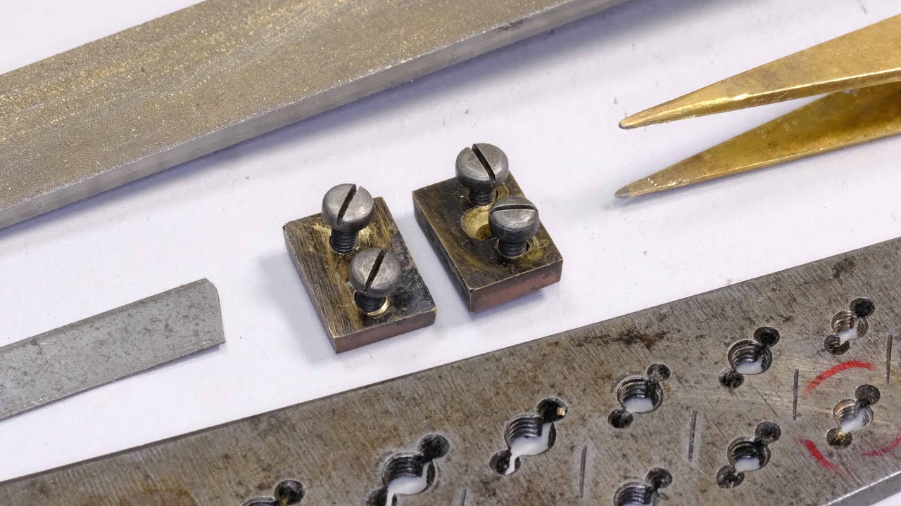 #008 Making handmade thread-matched screws for a 19th century clock ...