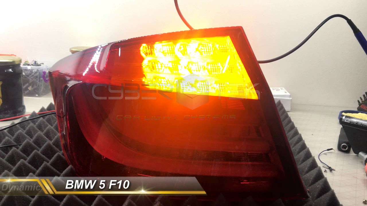 BMW 5 F10 matrix dynamic indicators blinker kierunkowskazy dynamiczne ...