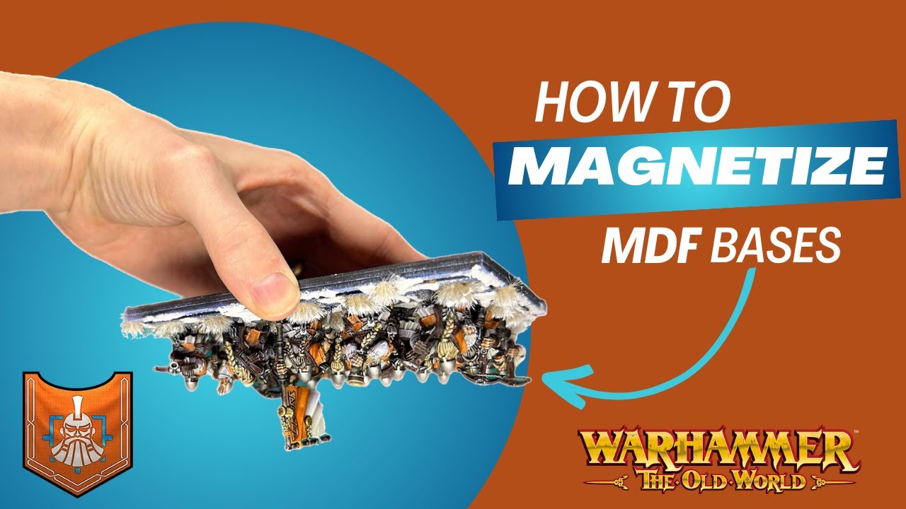 How to Magnetize and Store MDF Bases for Warhammer The Old World ...