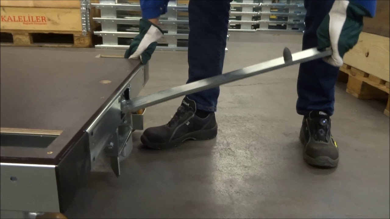 Lean Pallet Size Dolly: How to use the draw bar? - YouTube
