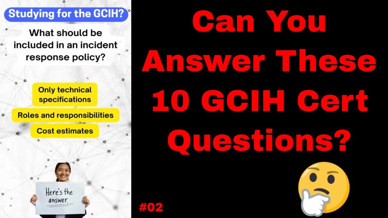 Can You Answer These 10 GCIH Certification Exam Questions? 🔐 #02 - YouTube