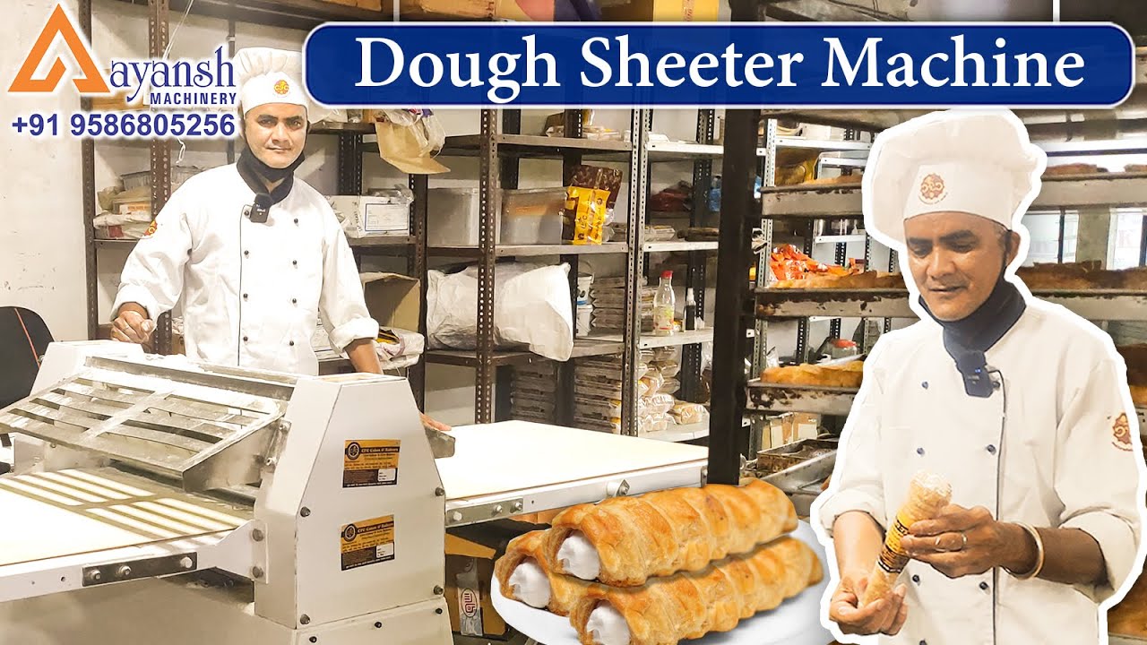 cream roll | Dough sheeter | Bakery Dough sheeter | sheeter | Dough ...