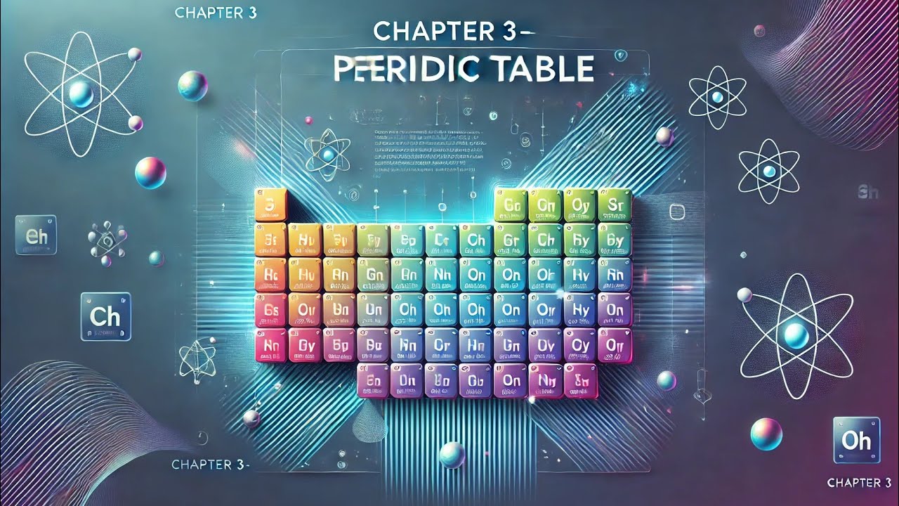 Chapter 3 - The Periodic Table: Classification of Elements|Matric|Class ...